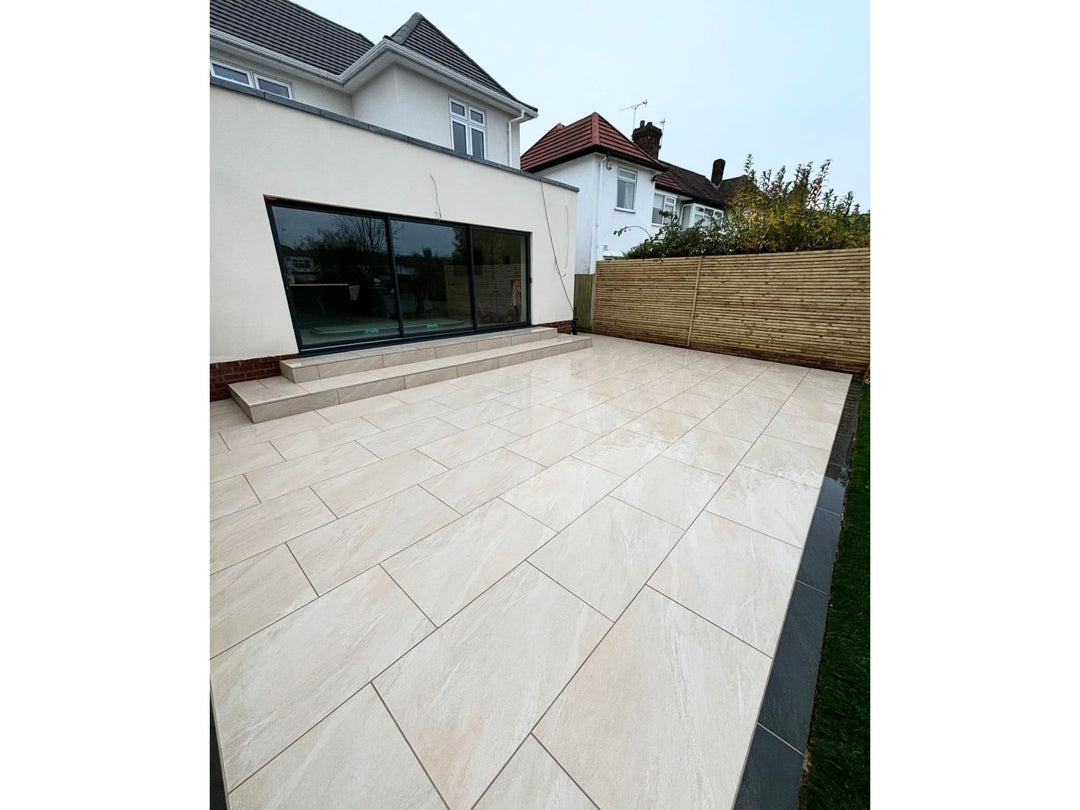 Country Cream Porcelain Paving - 900 x 600mm | UK Delivery