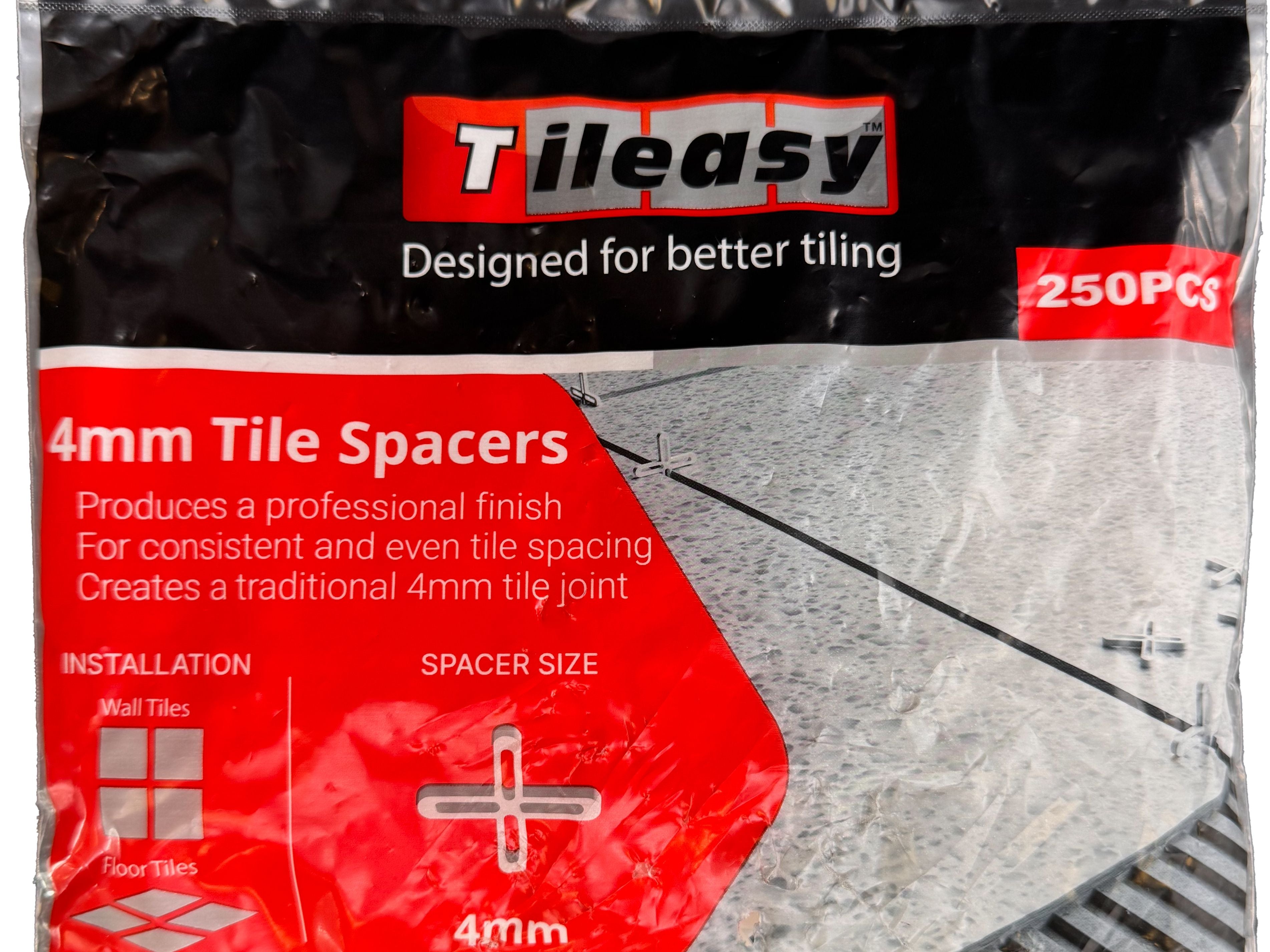 Tileasy 4mm Tile Spacers - Bag Of 250