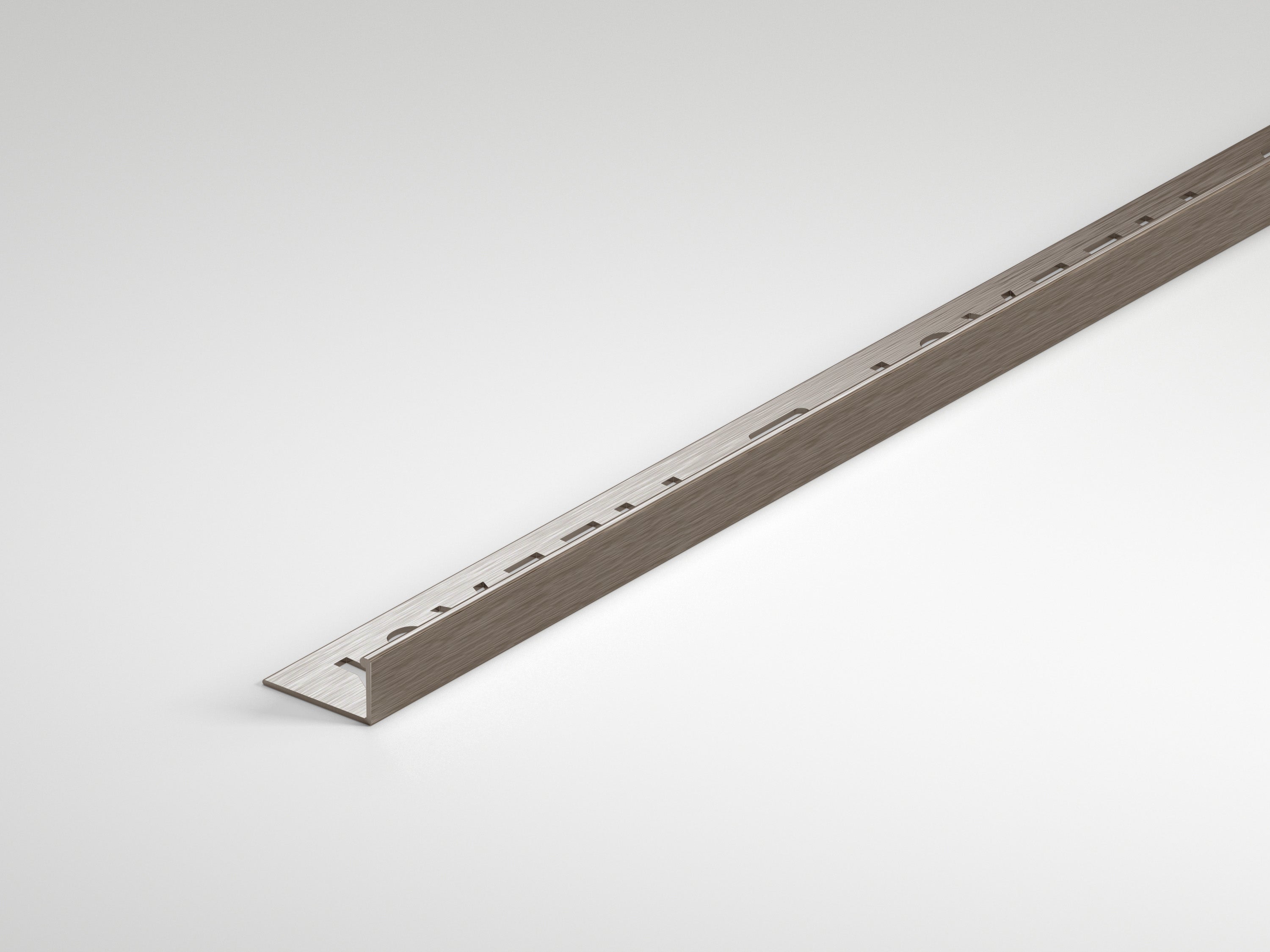 Tileasy 10mm Brushed Gun Metal Square Edge Trim